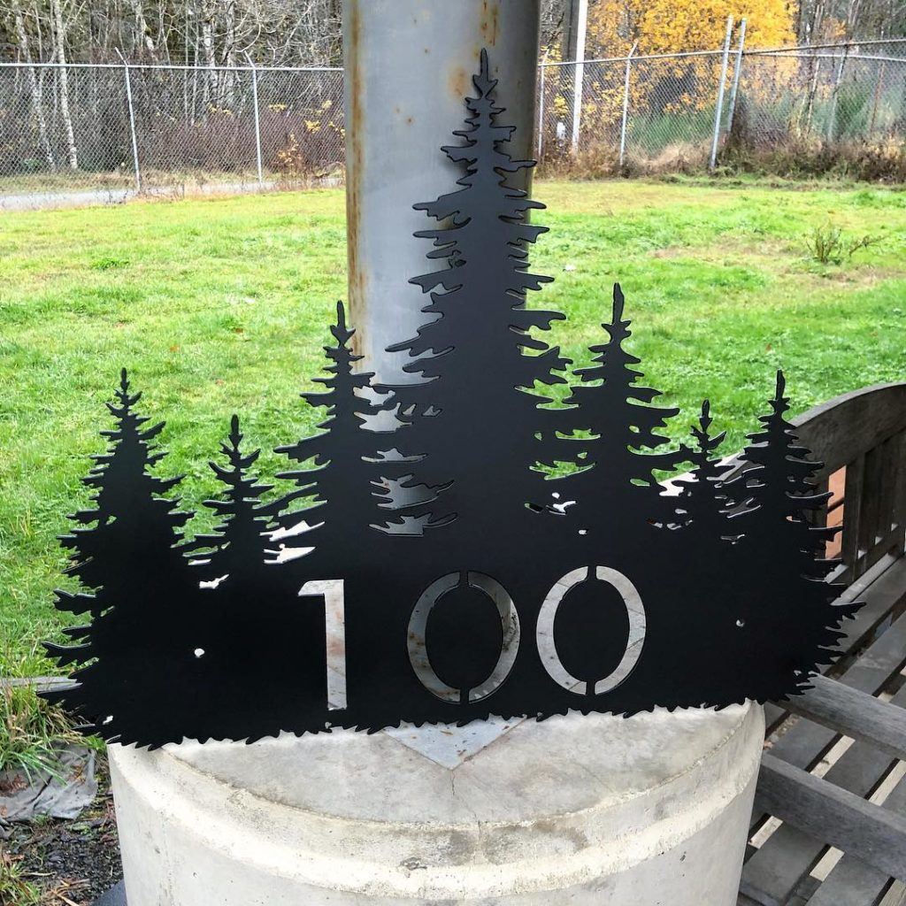 Decorative Address Sign – Electron Metalworks Ltd.