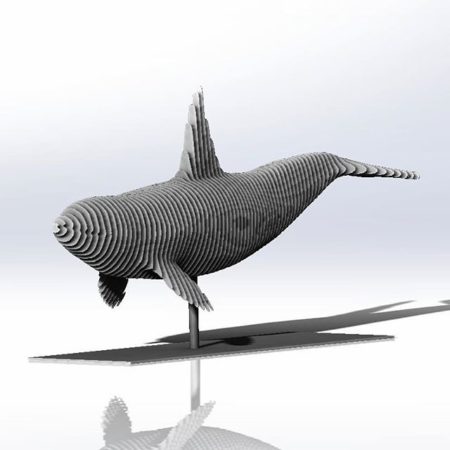 Disappearing Steel Orca Sculpture – Electron Metalworks Ltd.