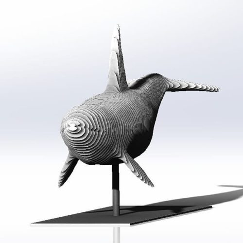 Disappearing Steel Orca Sculpture – Electron Metalworks Ltd.